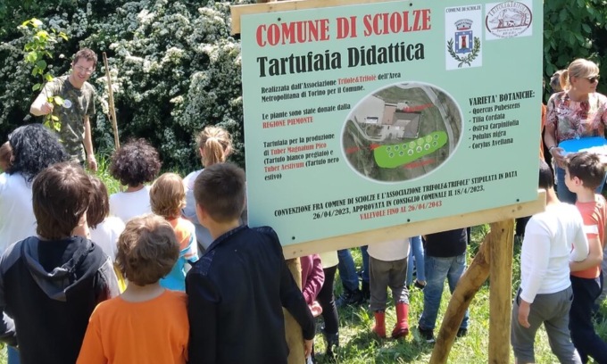 Sciolze: inaugurata la tartufaia didattica - Prima Settimo